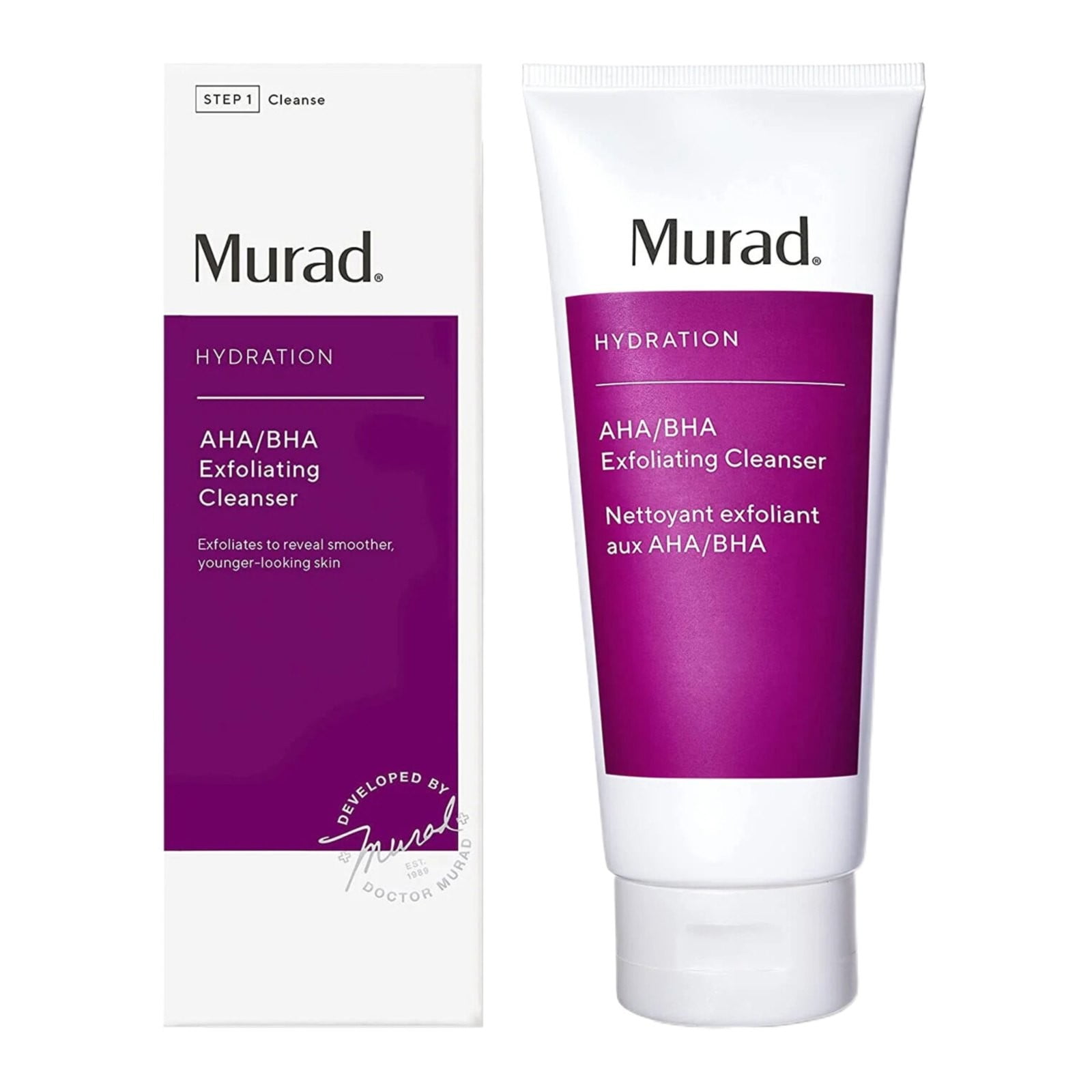 Murad AHA/BHA Exfoliating Cleanser - Hydration Exfoliating ...