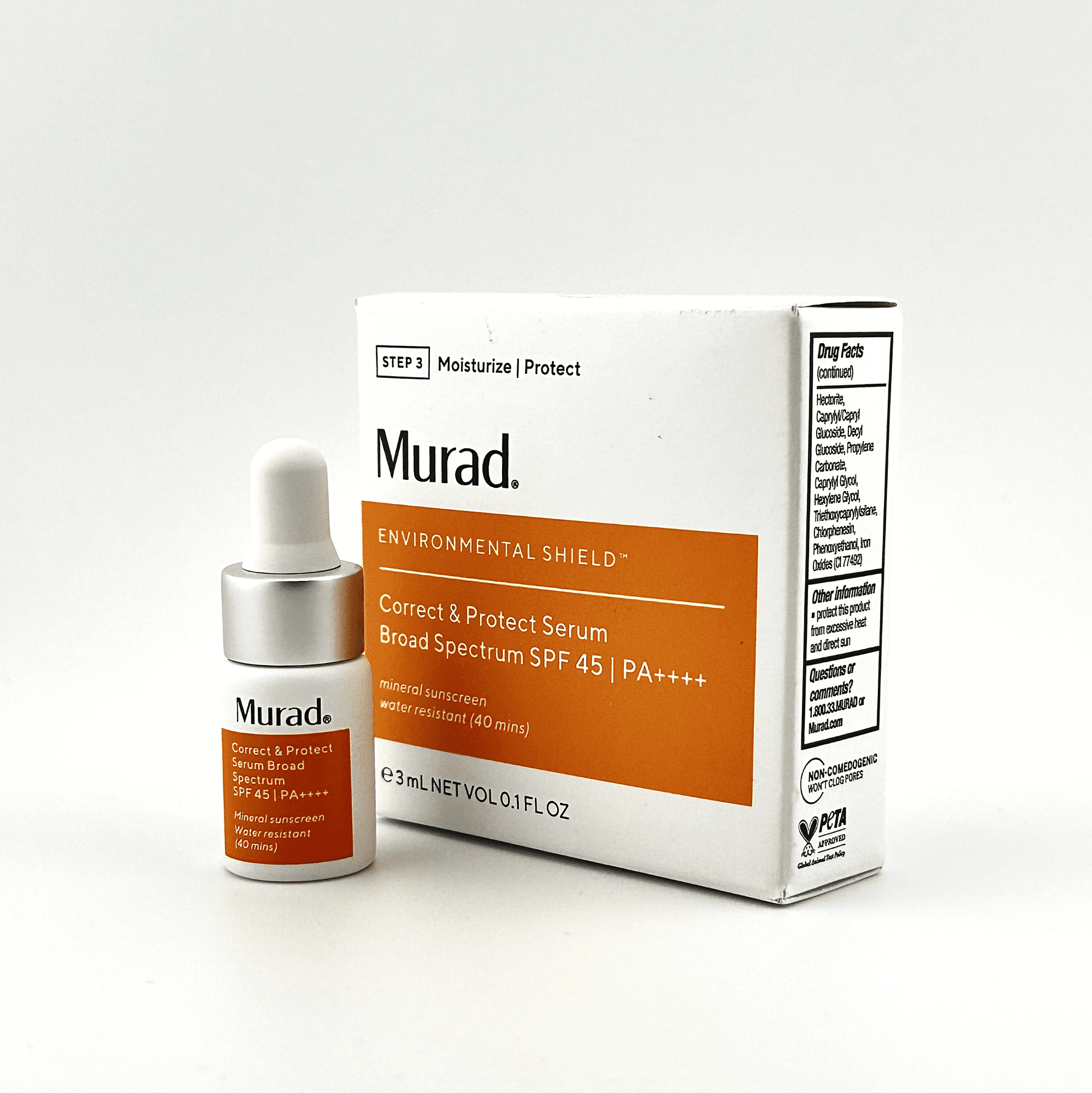 Murad Environmental Shield Correct & Protect Serum - SPF 45 PA++++ - 3 ...