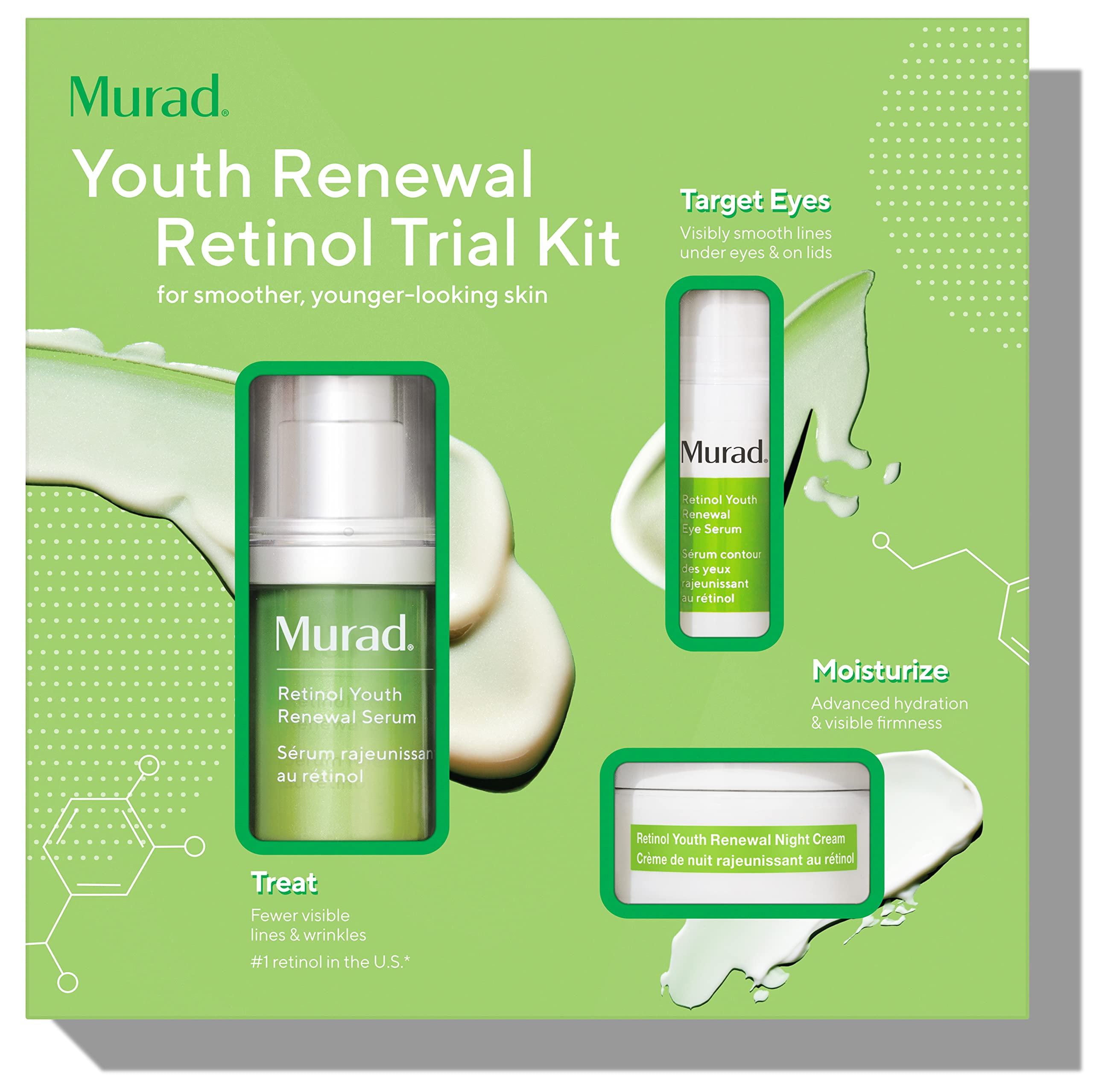 Murad Youth Renewal Retinol Trial Kit - 3-Piece Trial-Size Kit $102 ...