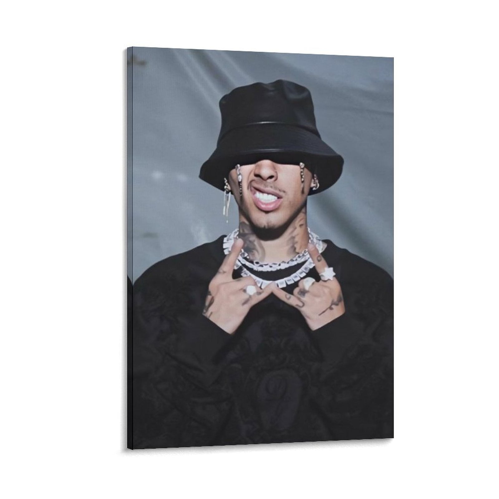 Mural Poster Rauw Alejandro Cool And Dazzling Art Rapper Painting On ...