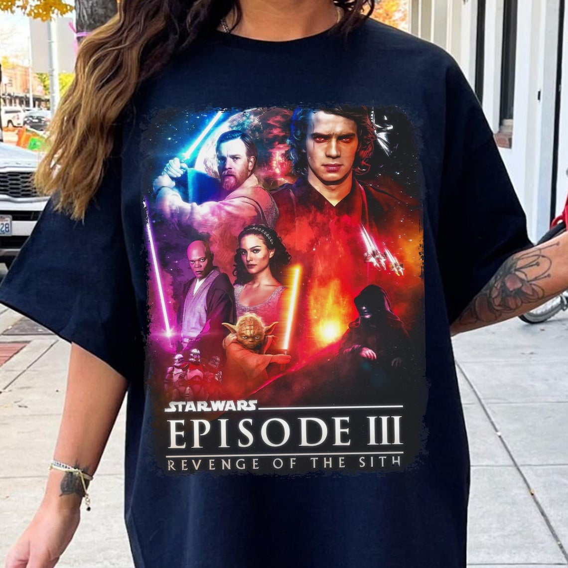 Mural Revenge of the Sith Comfort T-Shirt, Starwars Episode III Revenge ...