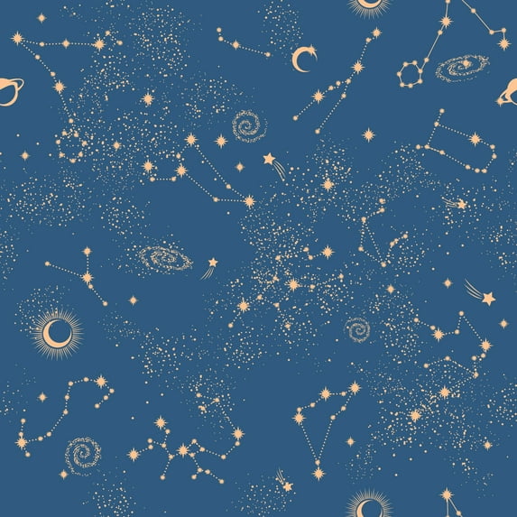 MuralsPrint Galaxy Planets Kids Room Removable Wallpaper - 10'ft H x 24 ...