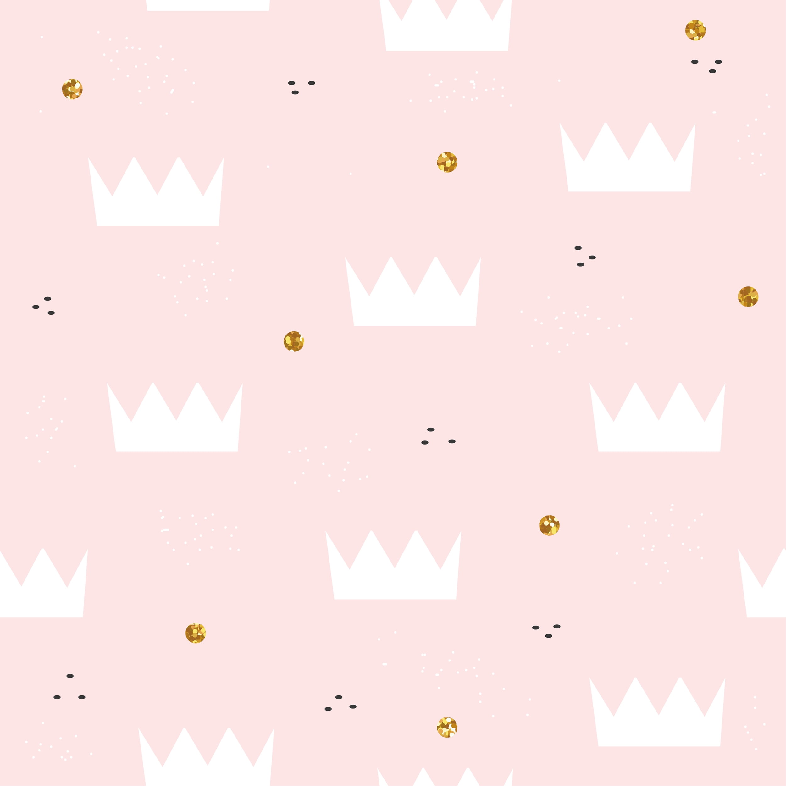MuralsPrint Pink Princess Tiara Peel and Stick Wallpaper, Removable ...