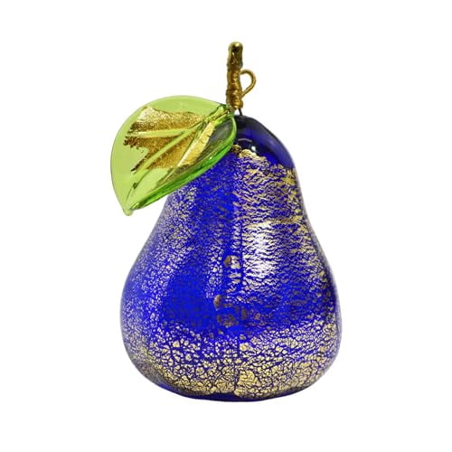 Murano Glass Blown Pear Fruit Figurine,Blown Glass Fruit,Made in Italy ...