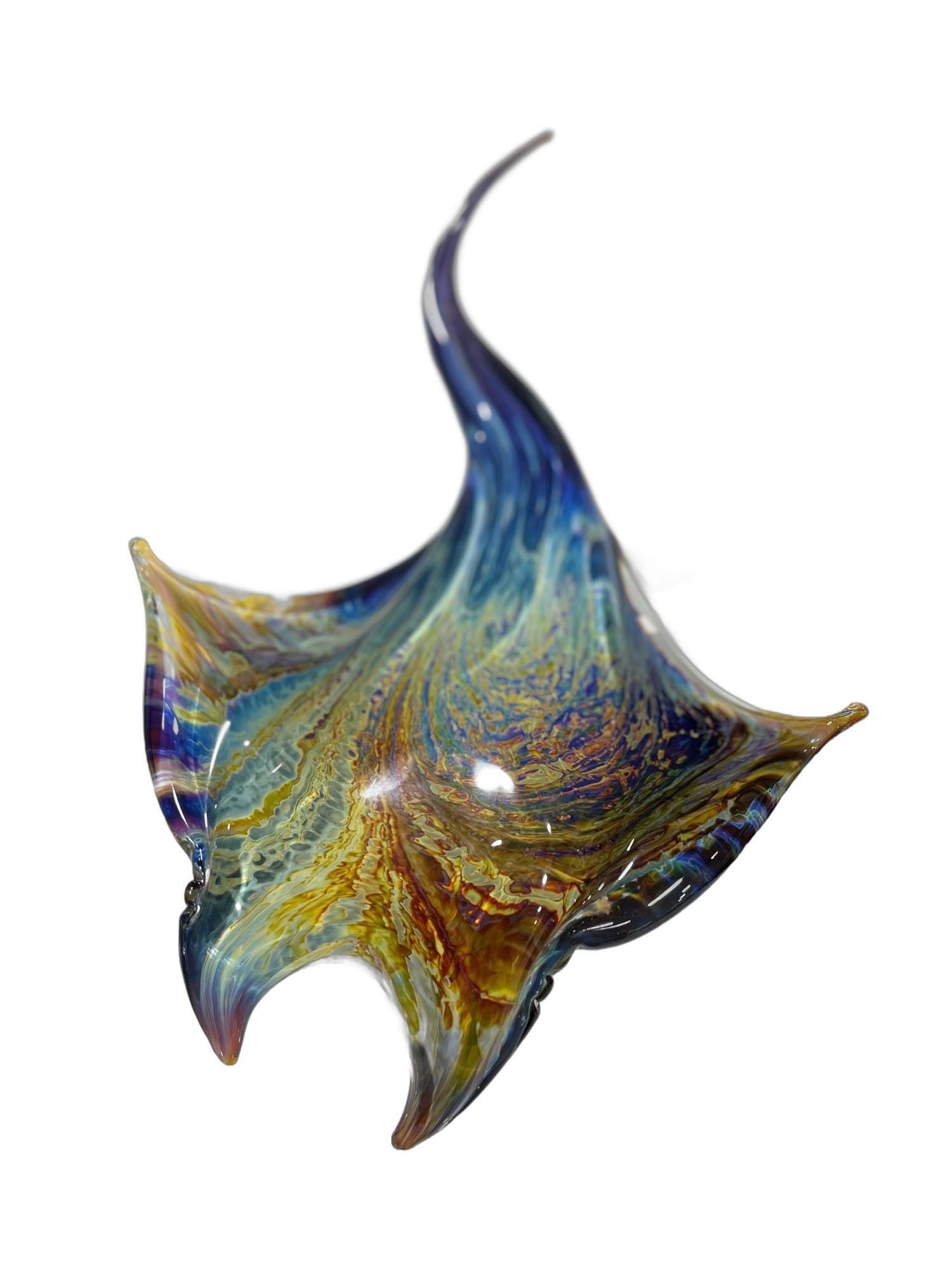 Murano Glass Stingray on base in Beautiful Calcedonia Glass - Walmart.com