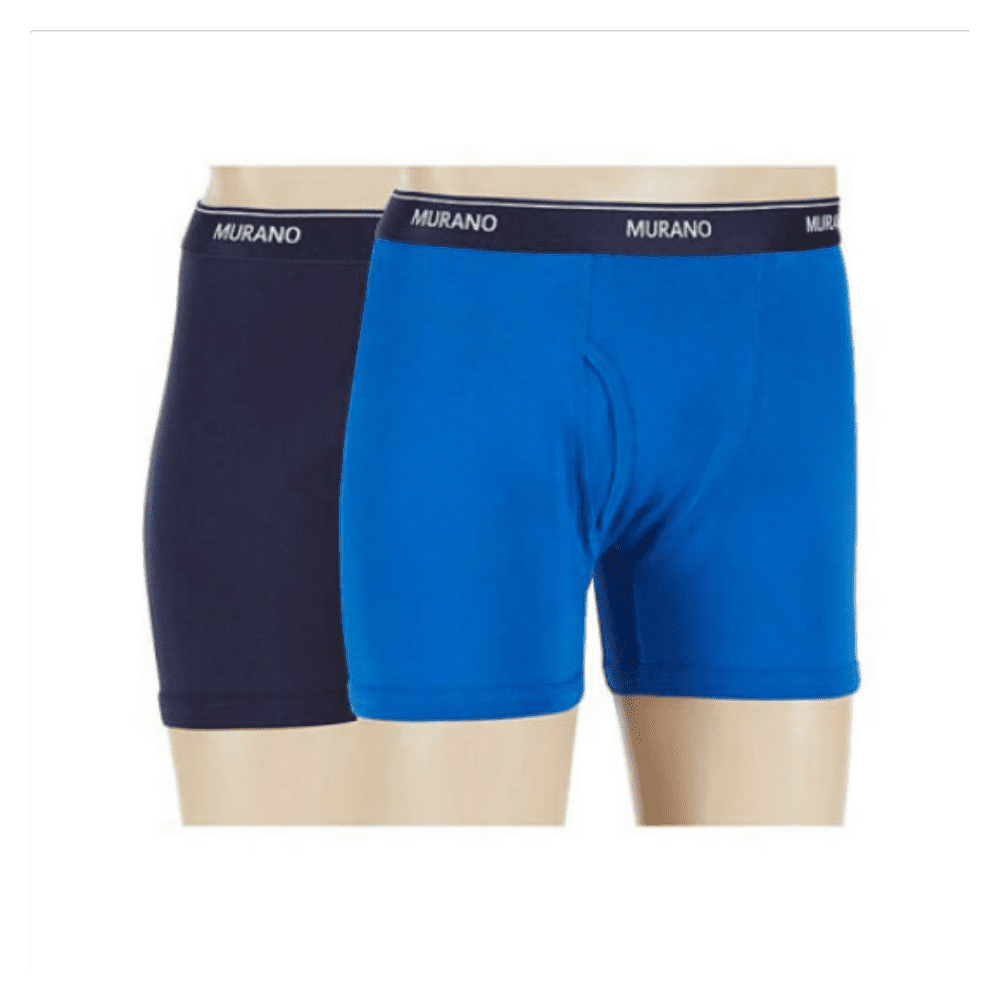 Murano Men's 2 Pairs Boxer Brief, Comfort Stretch, Size L(36-38 ...
