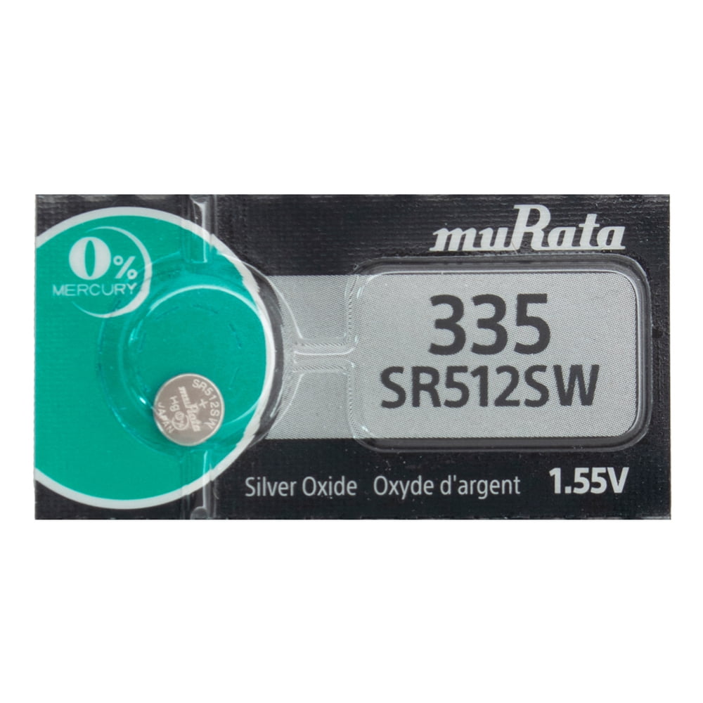 Murata 335 (SR512SW) 1.55V Silver Oxide Watch Battery (1 Battery ...
