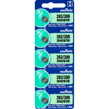 Sony Murata 377 SR626SW Battery 1.55V Silver Oxide Watch Button Cell ...
