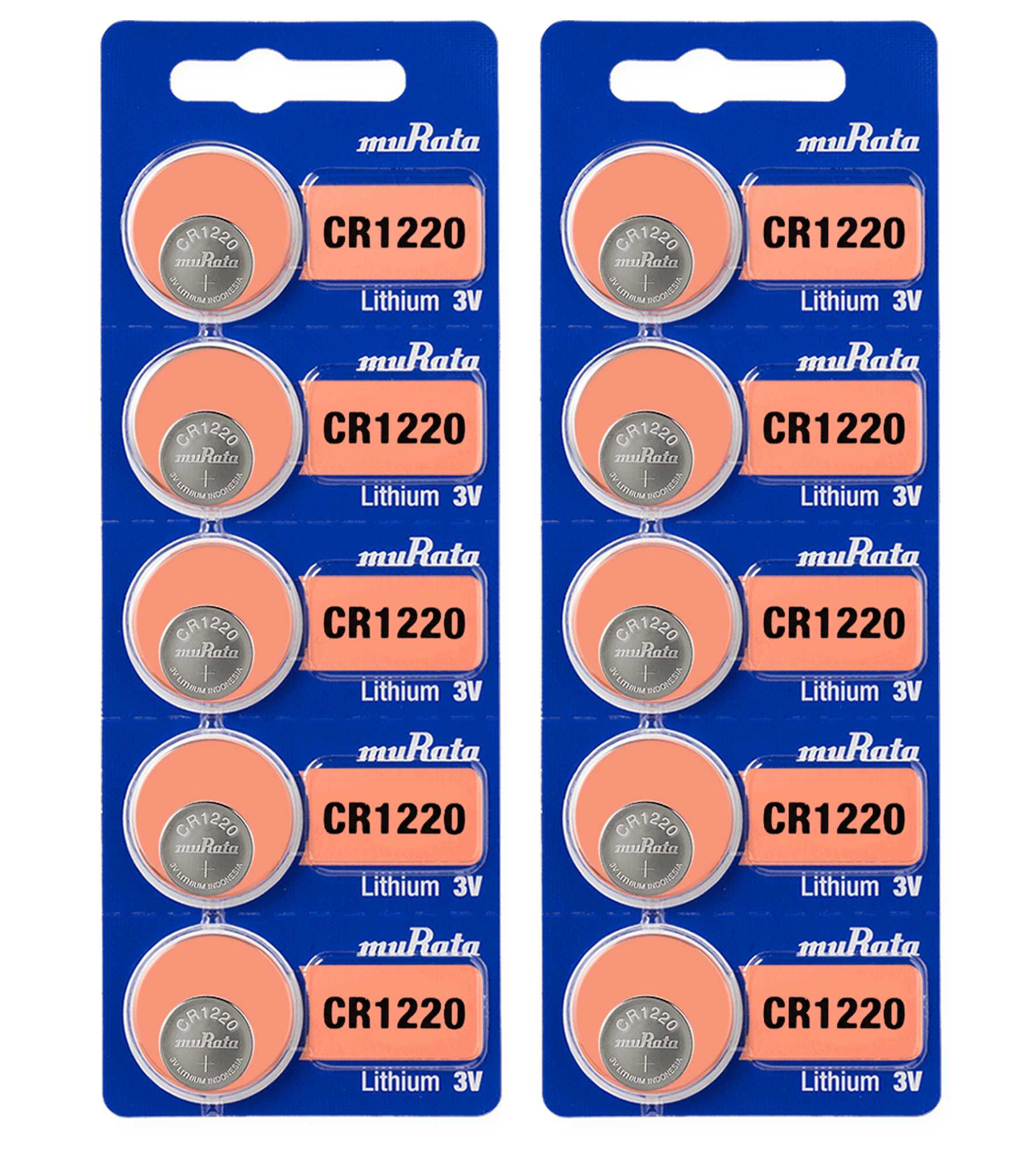 Murata CR1220 3V Lithium Coin Cell (10 Batteries) - Replaces Sony CR1220 - Walmart.com