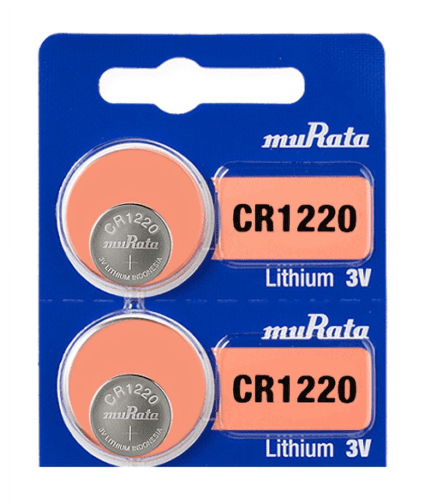 Murata CR1220 3V Lithium Coin Cell (2 Batteries) - Replaces Sony CR1220 - Walmart.com