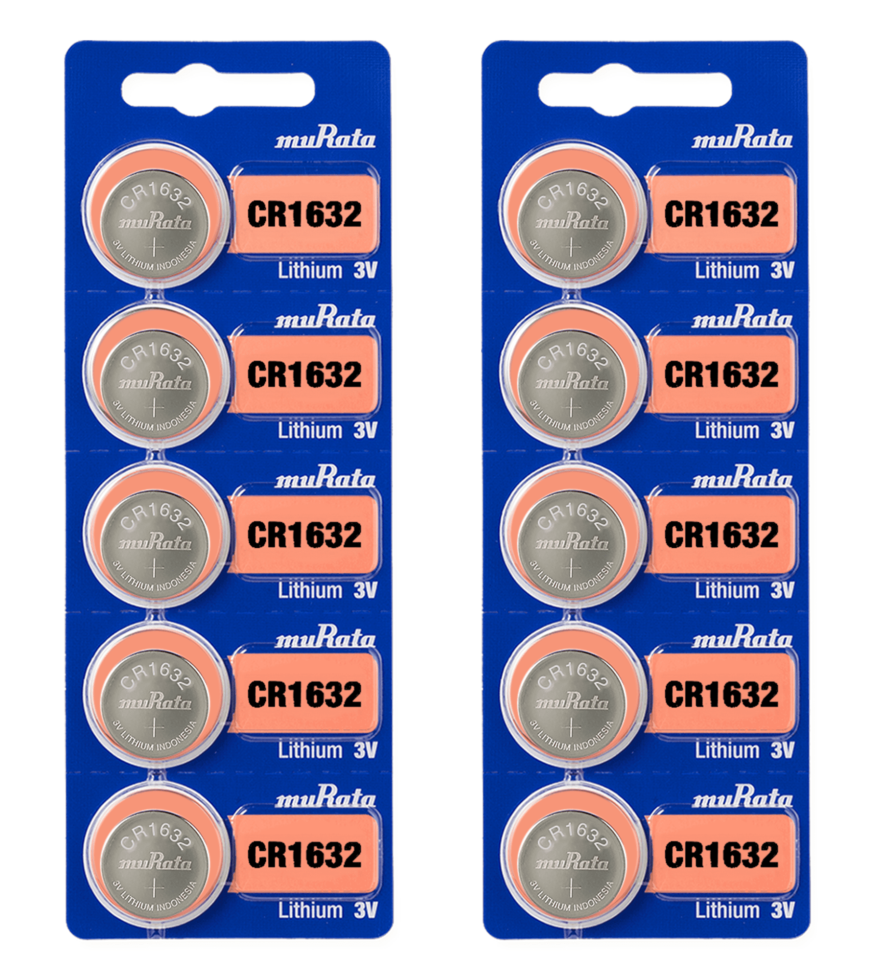 Murata CR1632 3V Lithium Coin Cell (10 Batteries) - Replaces Sony CR1632 - Walmart.com