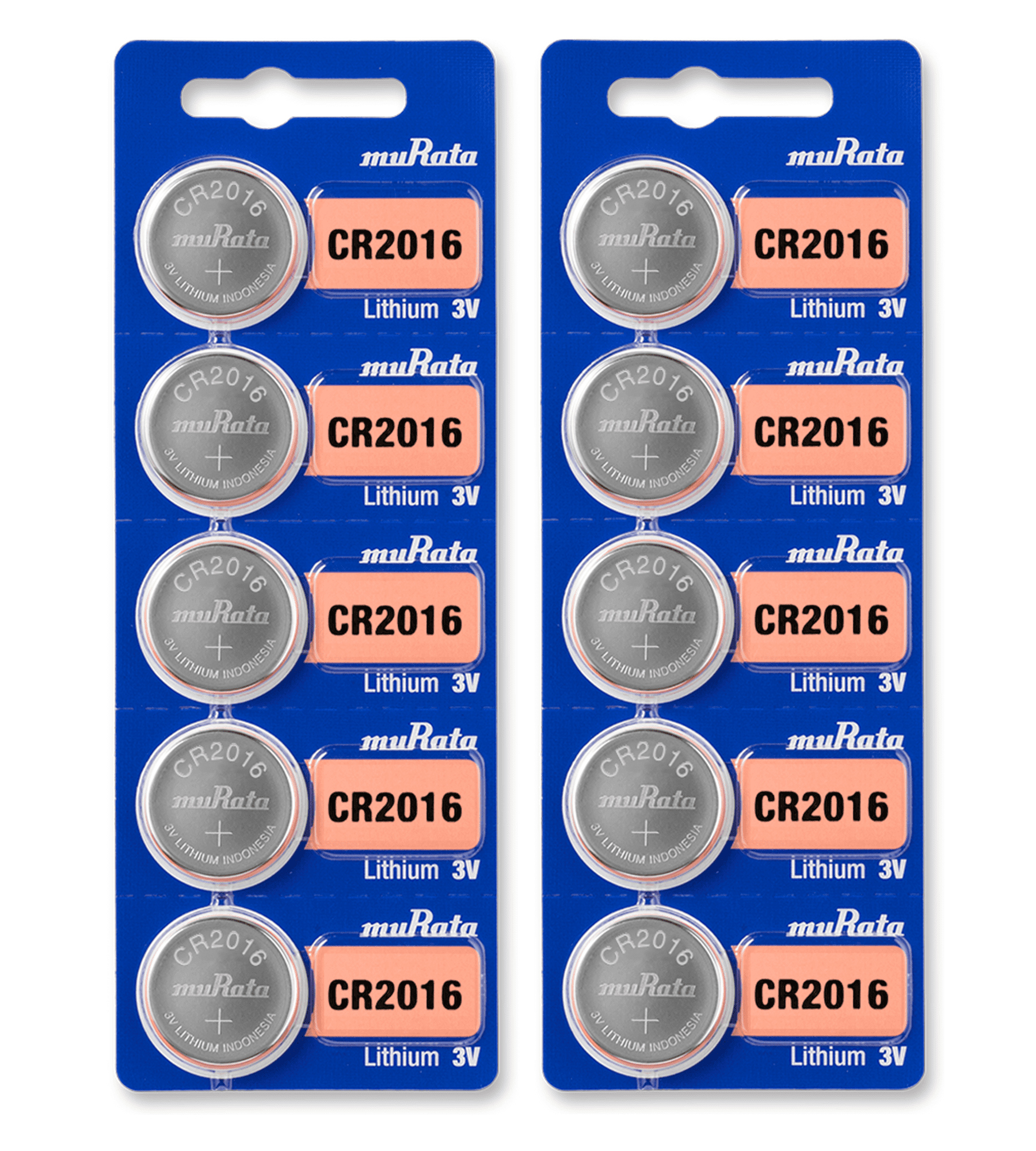Murata CR2016 3V Lithium Coin Cell (10 Batteries) - Replaces Sony CR2016 - Walmart Business Supplies