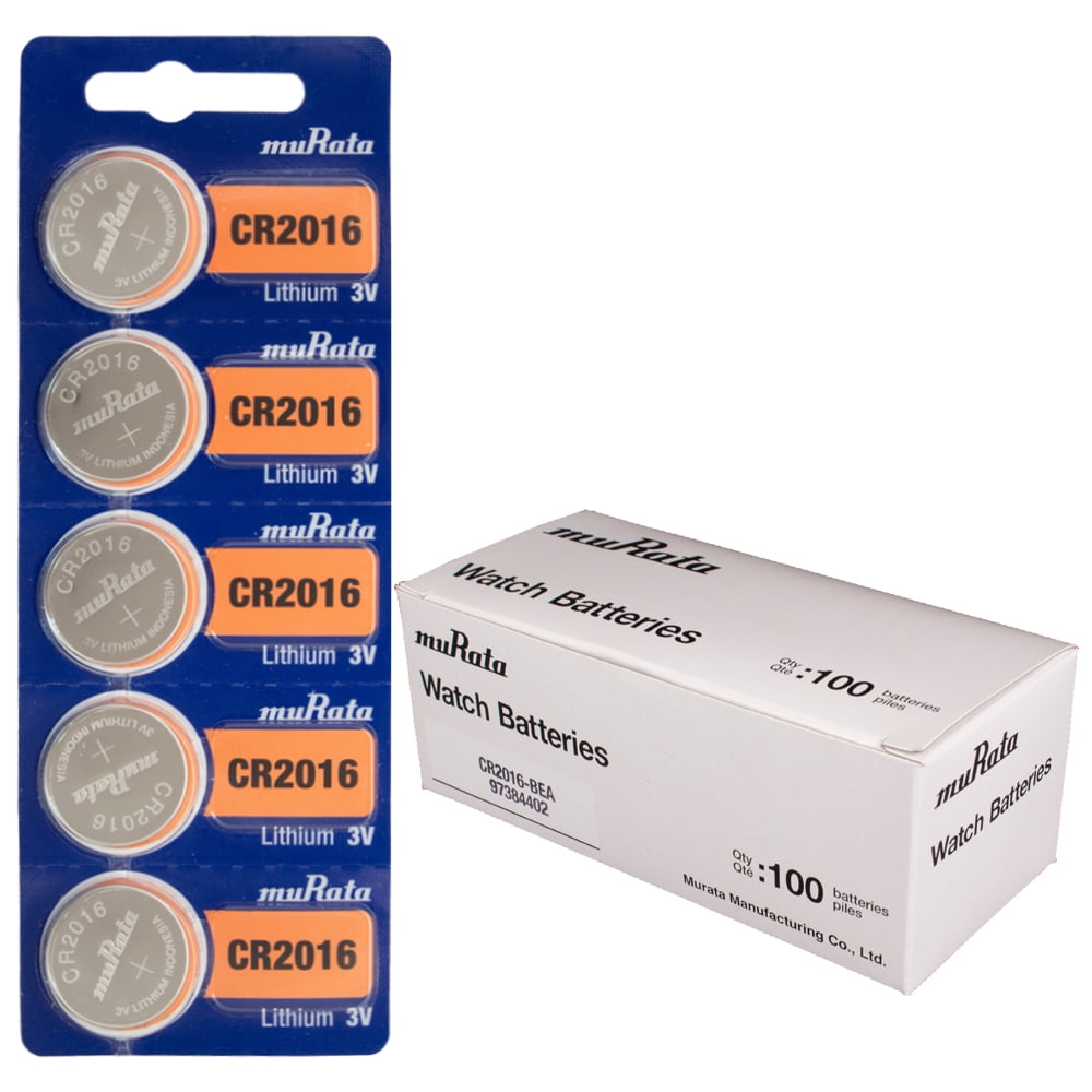 Murata CR2016 3V Lithium Coin Cell Battery Pack of 800 Wholesale ...