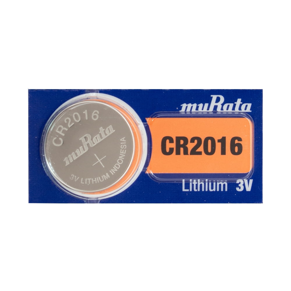 Murata CR2016 85mAh 3V Lithium (LiMnO2) Coin Cell Watch Battery - 1 ...