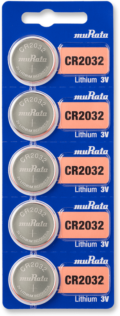 Murata CR2032 3V Lithium Coin Cell, Battery Replacement for Devices ...