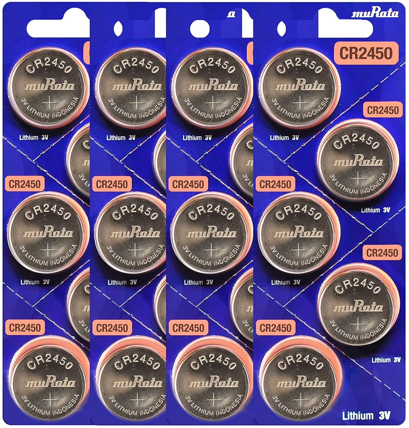 Murata CR2430 Battery 3V Lithium Coin Cell - Replaces Sony CR2430 (20 ...