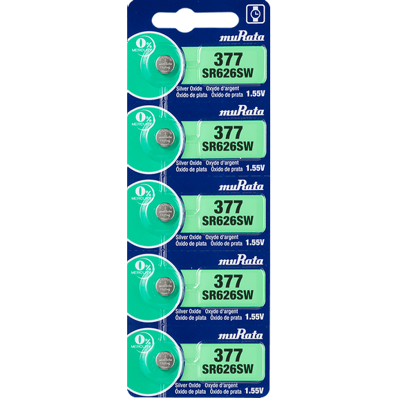 Mercury Free Silver Oxide 377 Battery - Walmart.com