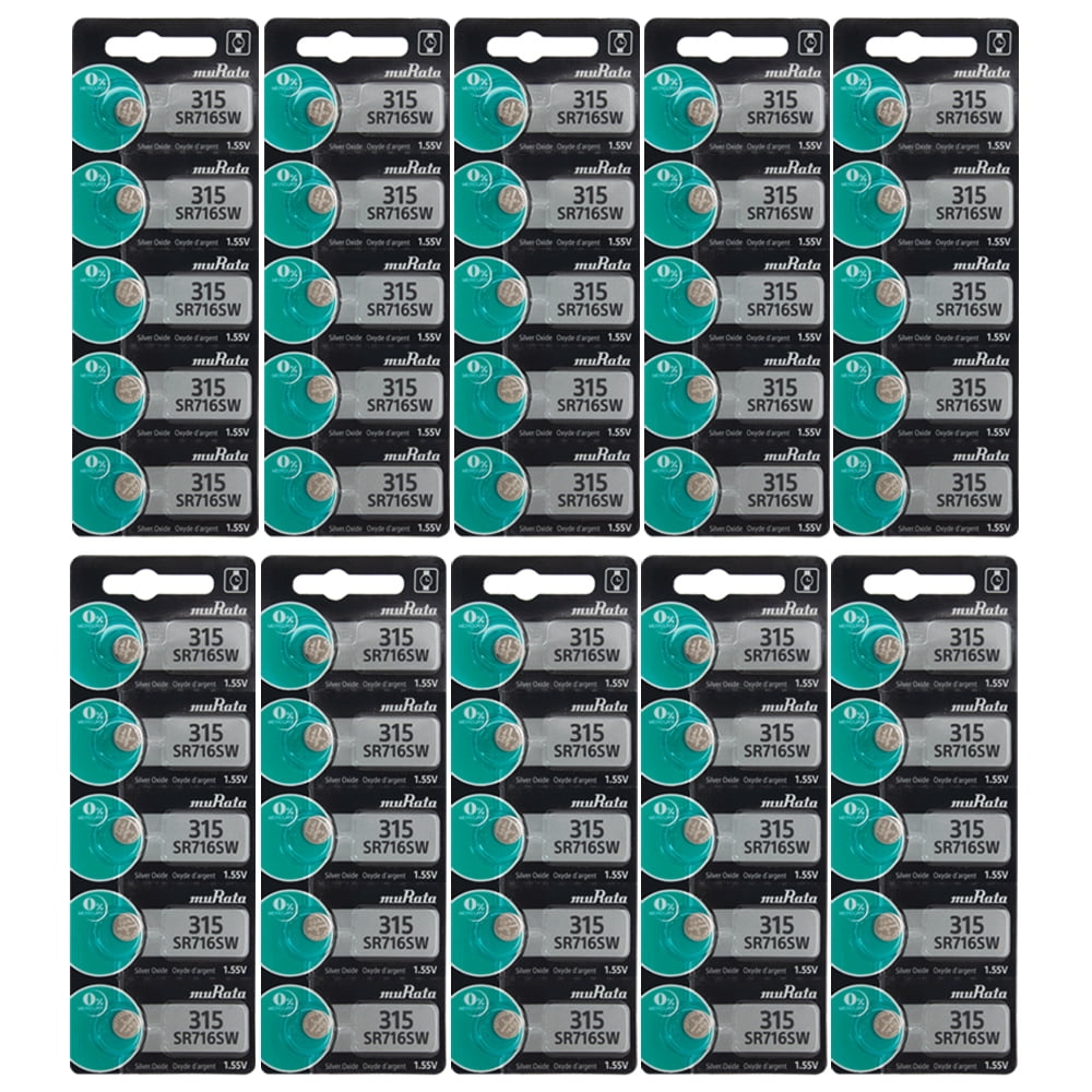 Murata SR716SW 716 Sr716 Silver Oxide Button Battery 315 1.55v for ...