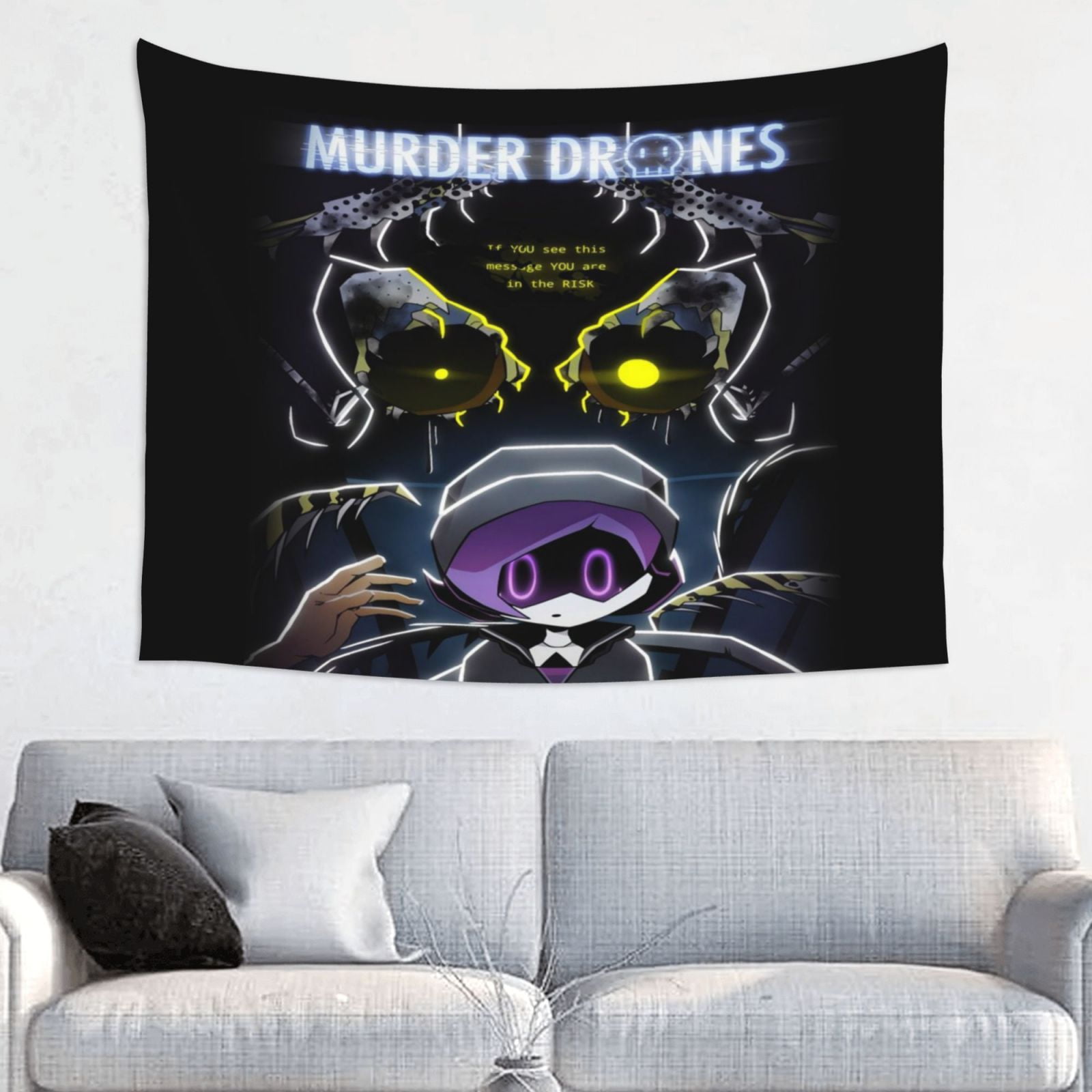 Murder Drones 11 Wall Tapestry Anime Poster For Bedroom Aesthetics Funny Room Decor Flag Wall