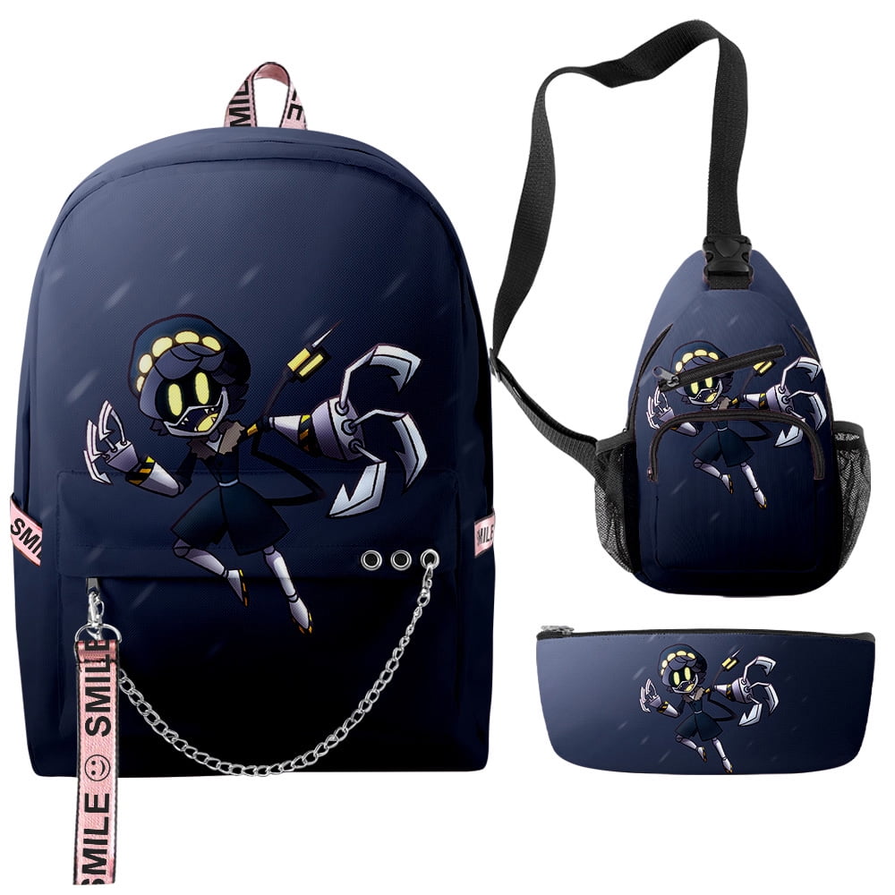 Murder Drones Merch Backpack Rucksack Cosplay Zipper Pack Schoolbag ...