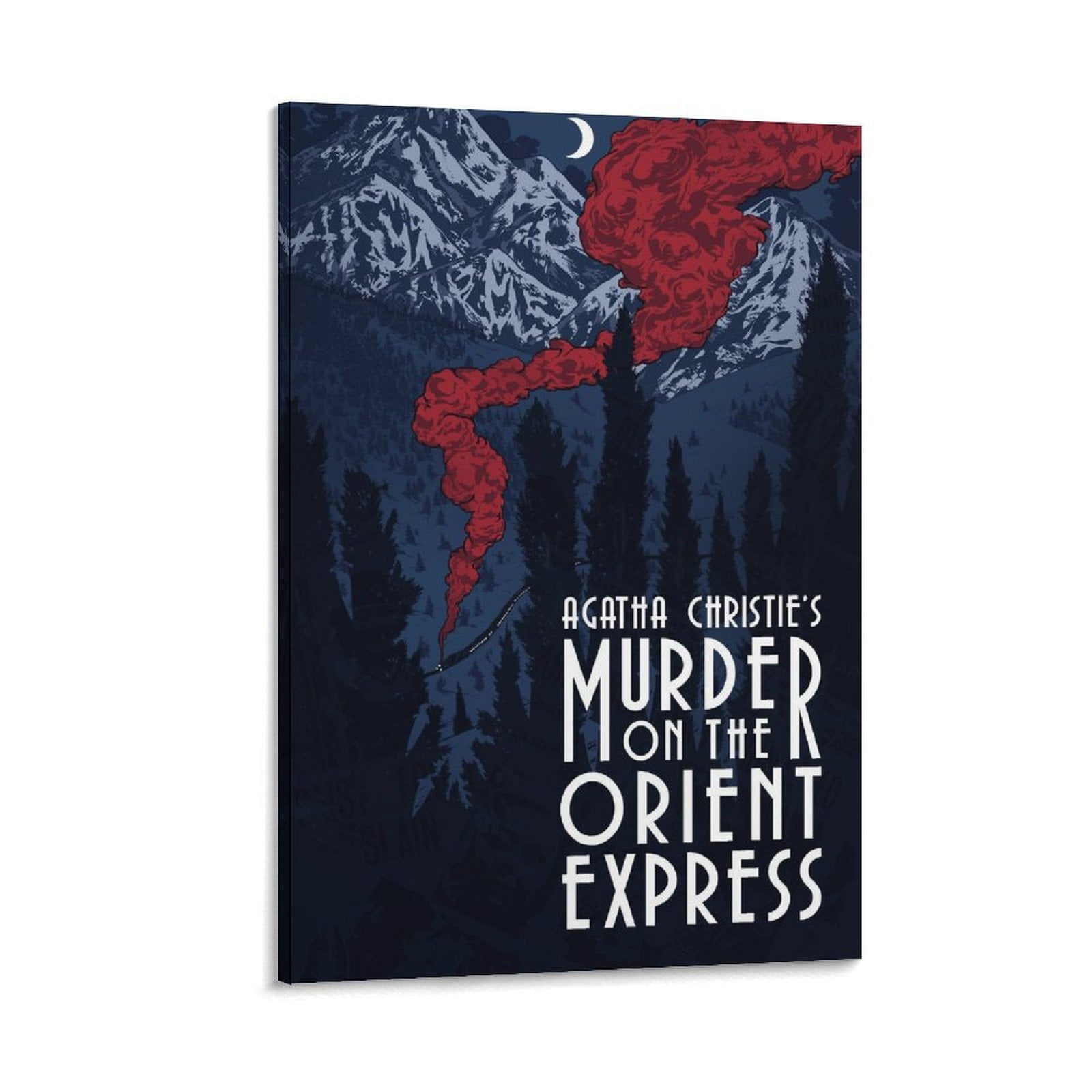 Murder on The Orient Express Classic Movie Poster Picture Print Canvas ...