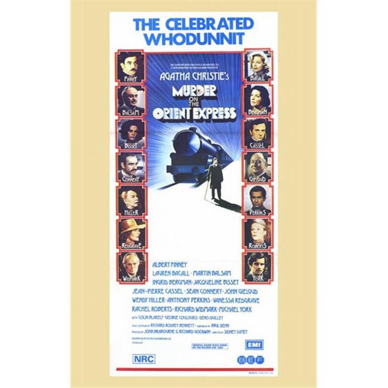 Murder on the Orient Express Movie Poster - 11 x 17 in. - Walmart.com