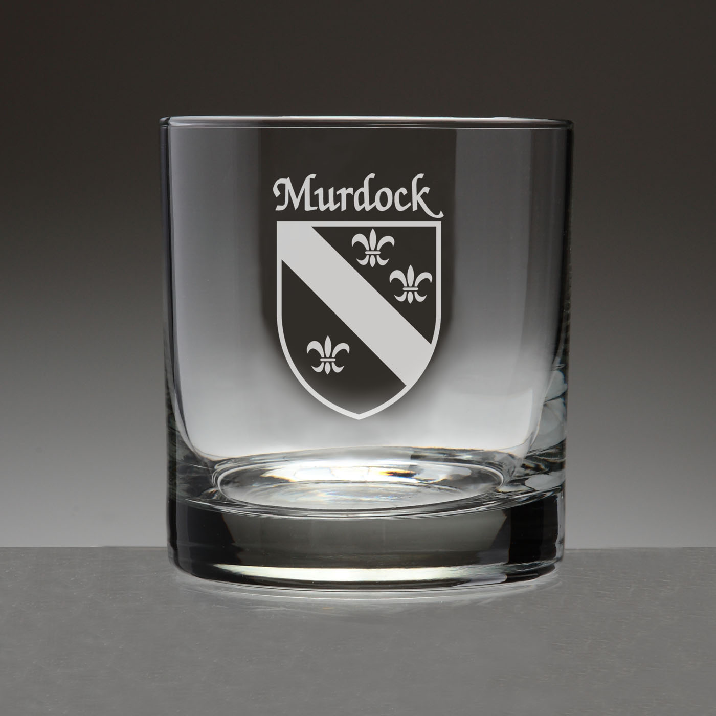 Murdock Irish Coat of Arms Tumbler Glasses - Set of 4 (Sand Etched ...