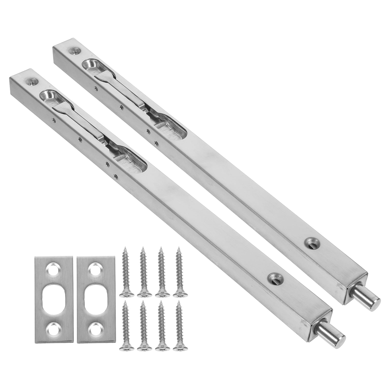 Murdoffiu Bolt Insurance 2Pcs Concealed Spring Stainless Steel Latch ...