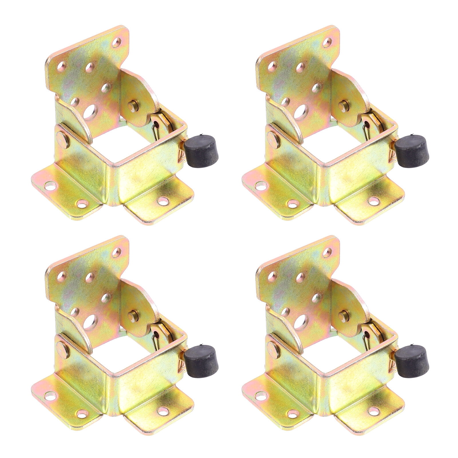 Murdoffiu Support Hinges 4Pcs Chair Legs Folding Hinge Iron Brackets ...