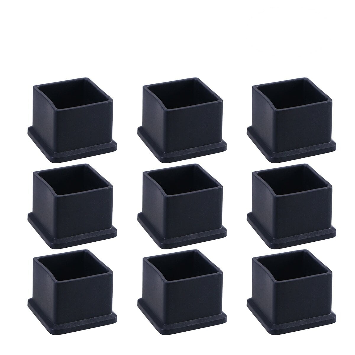 Murdoffiu rubber chair leg caps 50pcs Square Rubber Chair Leg Caps Feet ...