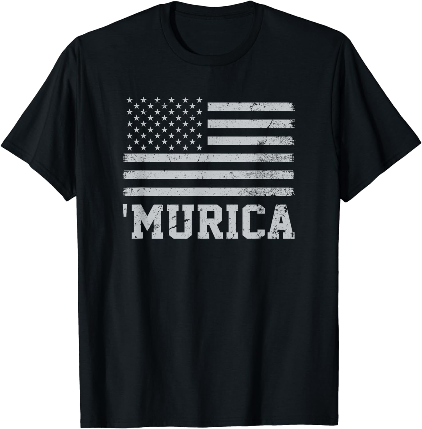 'Murica Vintage American Flag T-Shirt - Walmart.com