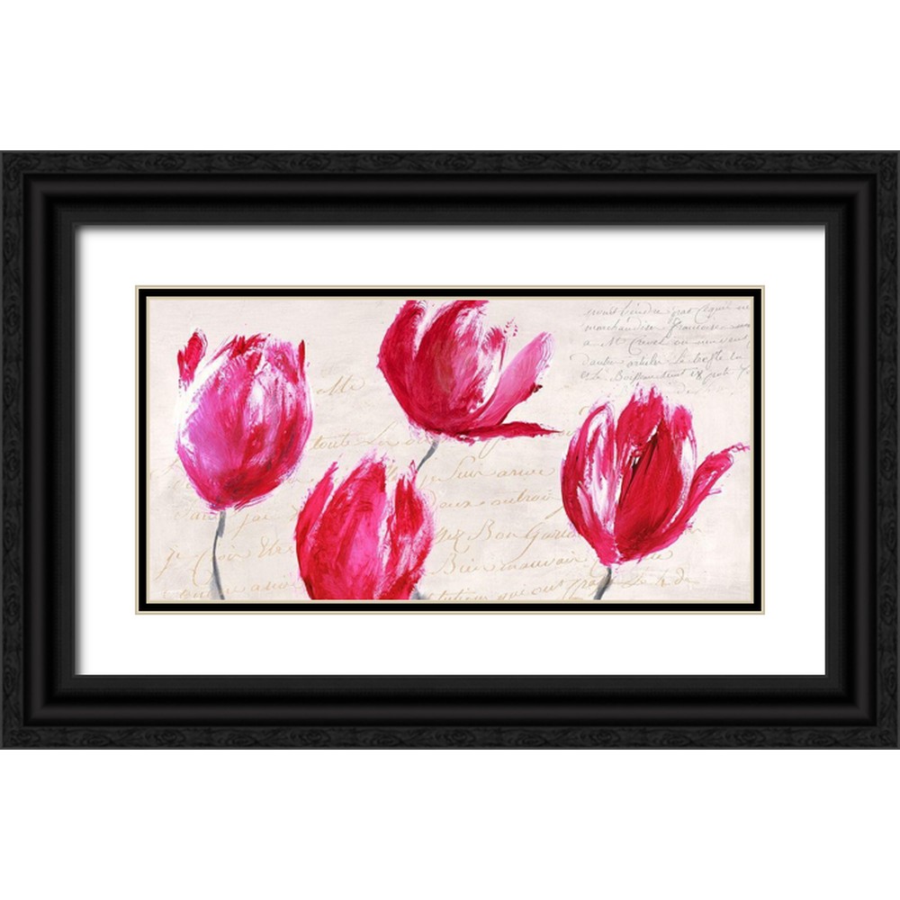 Muriel, Phelipau 24x14 Black Ornate Wood Framed with Double Matting ...