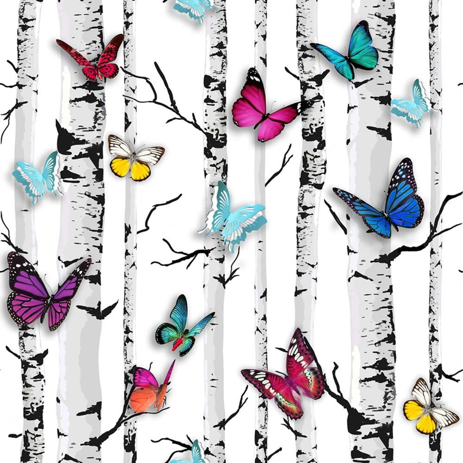 Muriva Emperor 's Garden Butterfly Wallpaper - Walmart.com