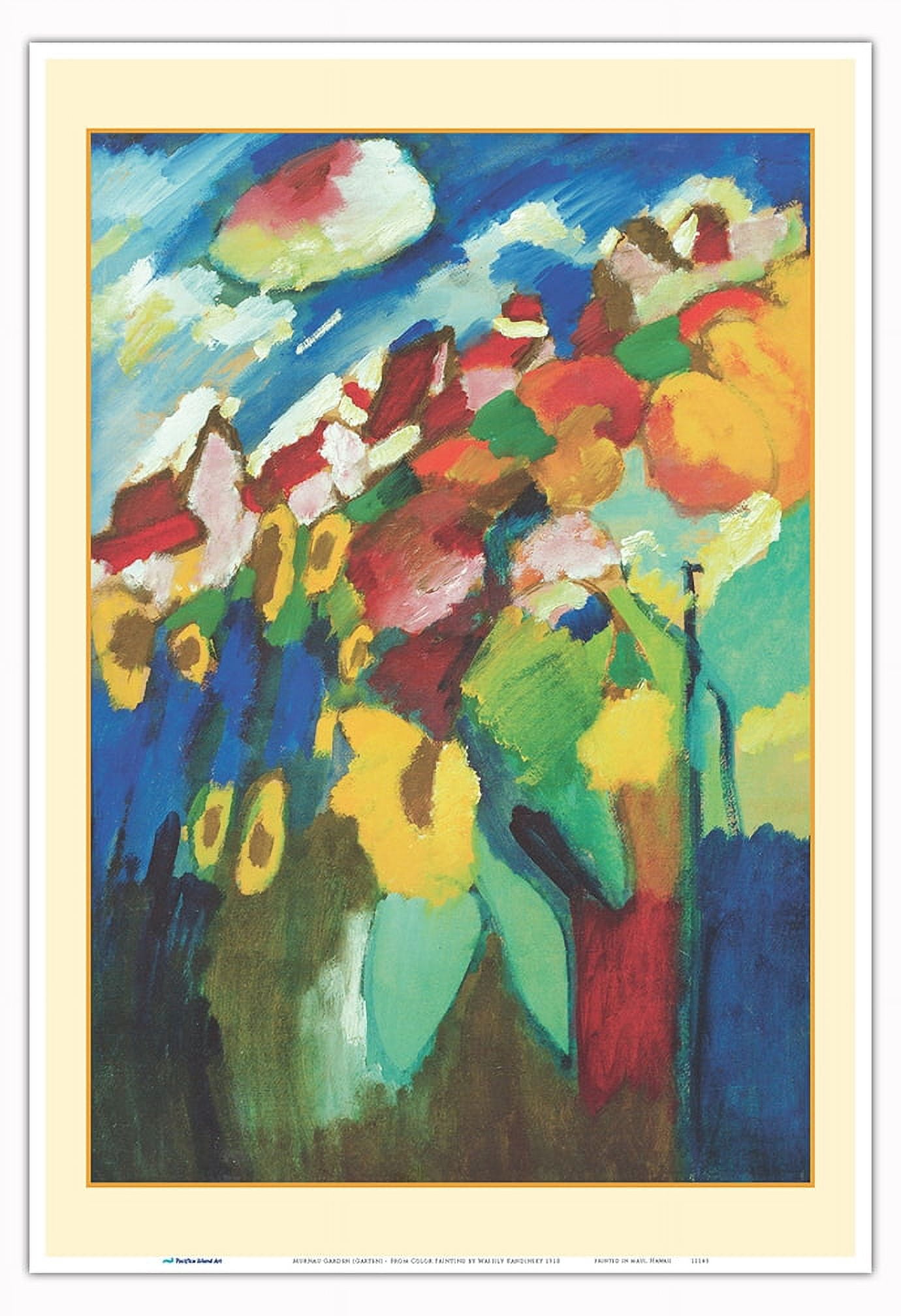 Murnau Garden (Garten) - From an Original Color Painting by Wassily ...