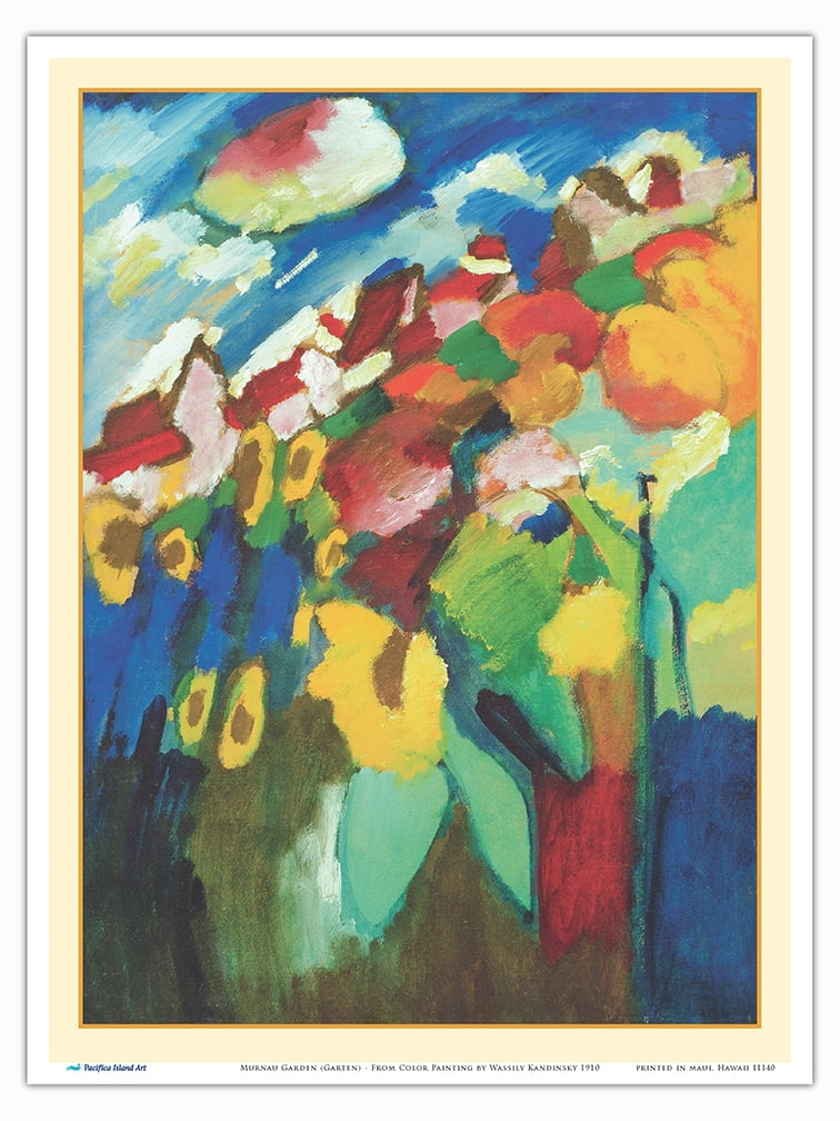 Murnau Garden (Garten) - From an Original Color Painting by Wassily ...