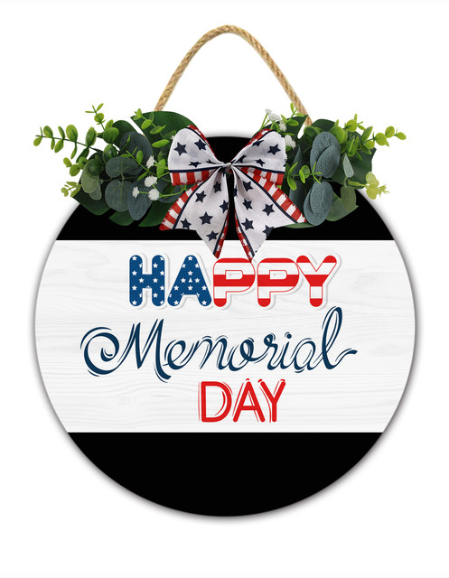 Muroanmi Happy Memorial Day Sign 12Inch Memorial Day Plaque Decoration ...
