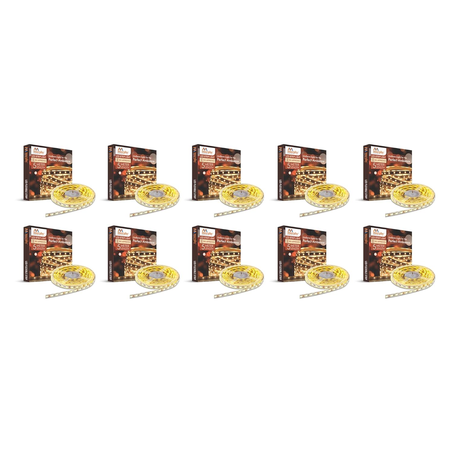 Murphy 25W LED Strip 2835 Cove Light 5 Metre Warm White with Driver ...