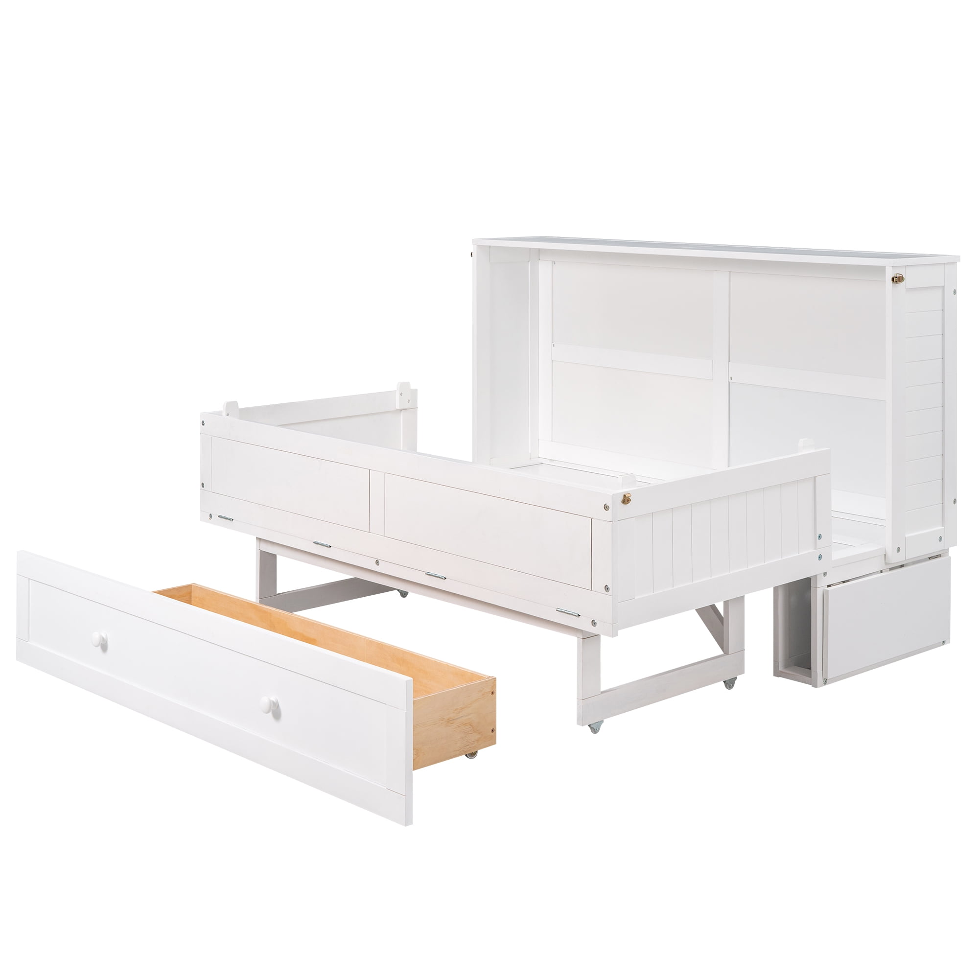 Murphy Bed, Murphy Bed Chest with Storage Drawer, Space Saving Design ...