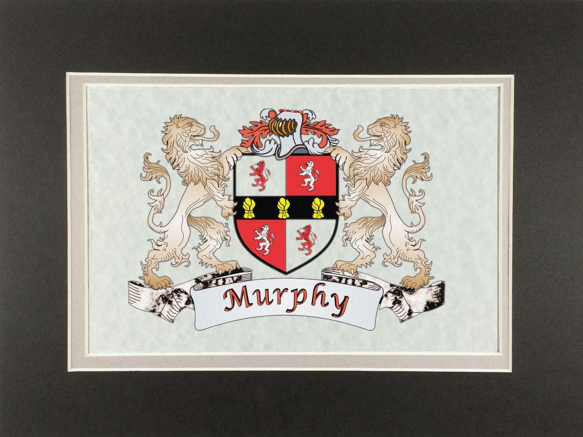 Murphy Irish Coat of Arms Print - Frameable 9" x 12" - Walmart.com