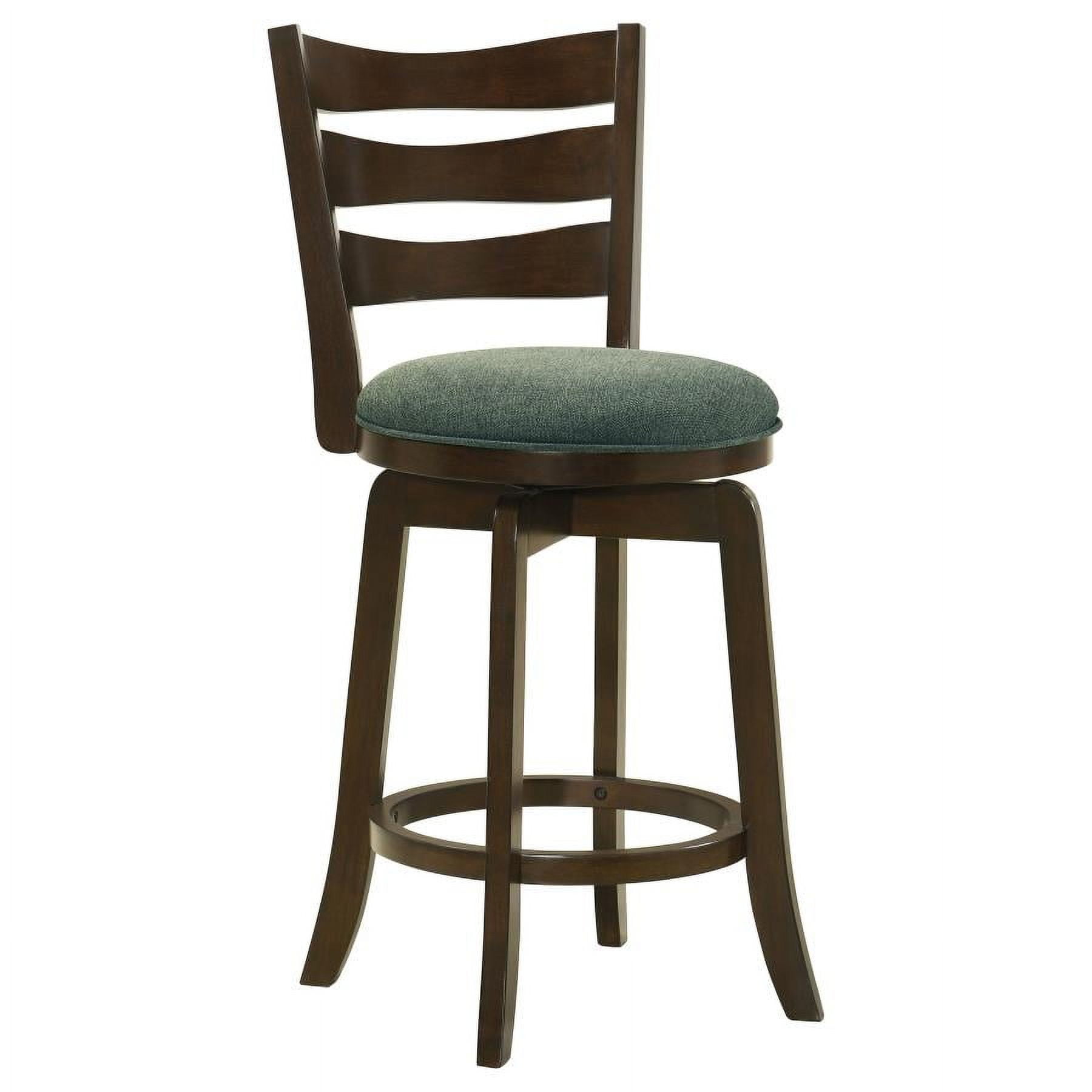 Murphy Ladder Back Swivel Bar Stool - Dark Cherry & Brown - Walmart.com