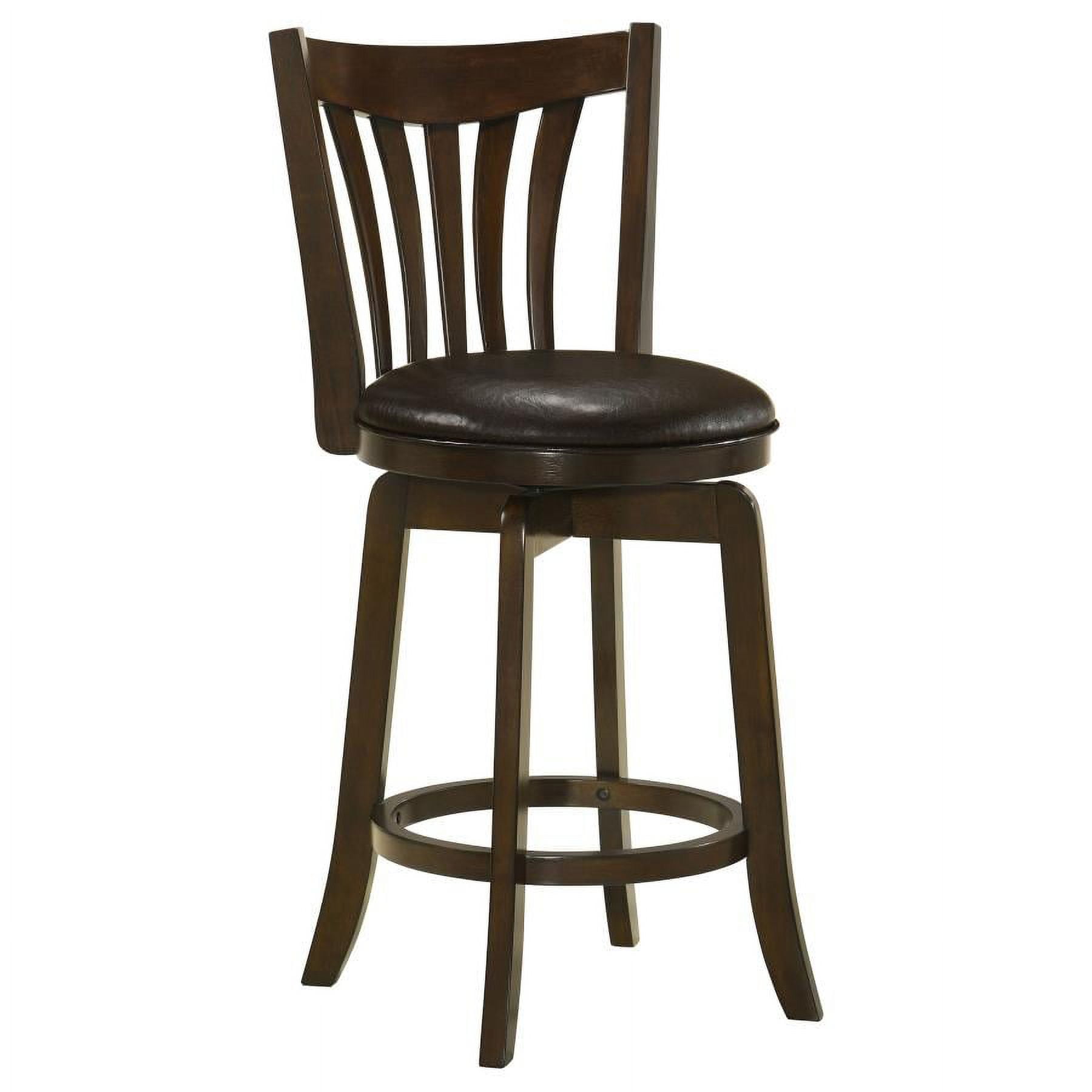 Free Shipping! Coaster Company Murphy Ladder Back Swivel Bar Stool Dark ...