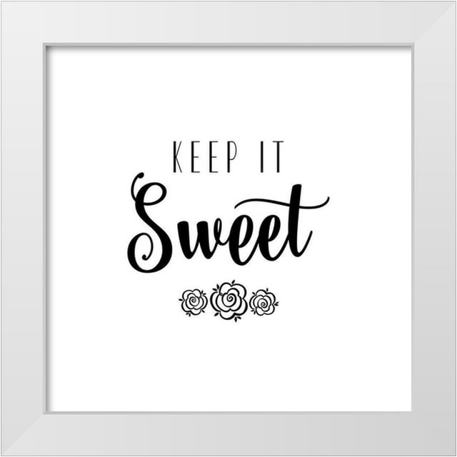 Murray, Amanda 20x20 White Modern Wood Framed Museum Art Print Titled - Keep It Sweet - Walmart.com