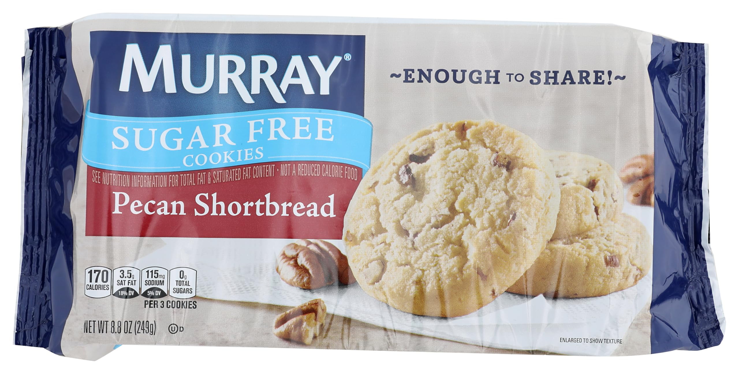 Murray Cookies, Sugar Free, IRF13 Pecan Shortbread - Walmart.com