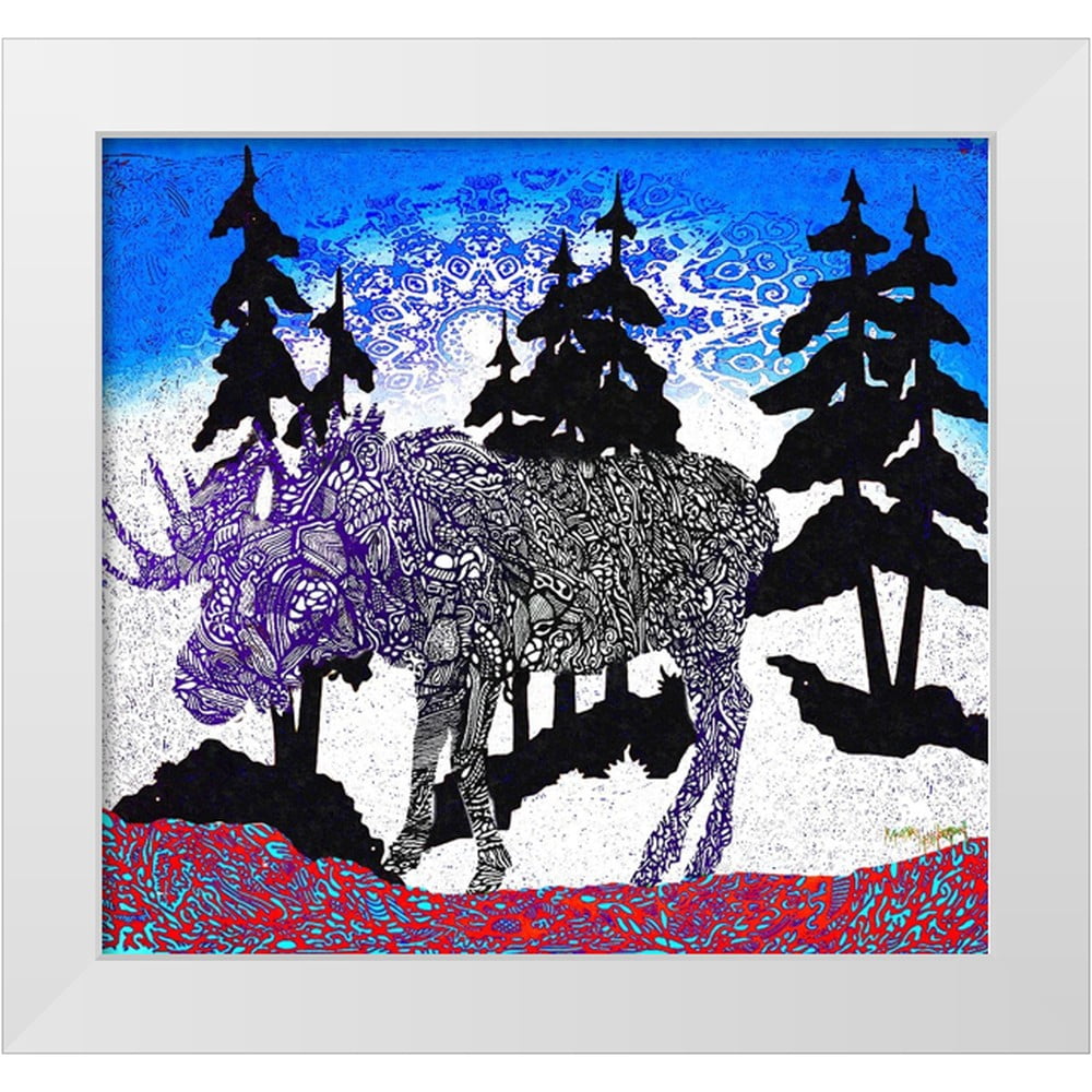 Murray Henderson Fine Art 13x12 White Modern Wood Framed Museum Art ...