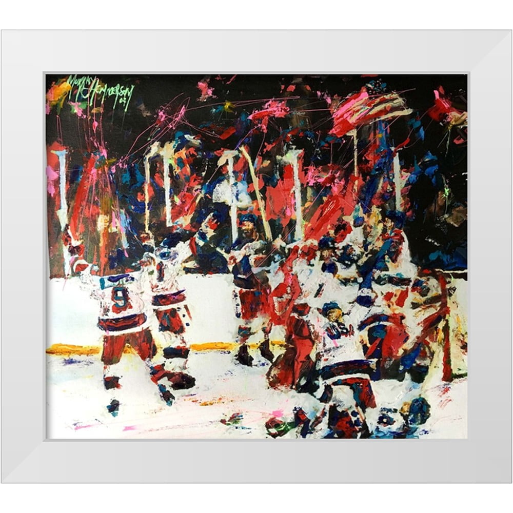 Murray Henderson Fine Art 13x12 White Modern Wood Framed Museum Art ...