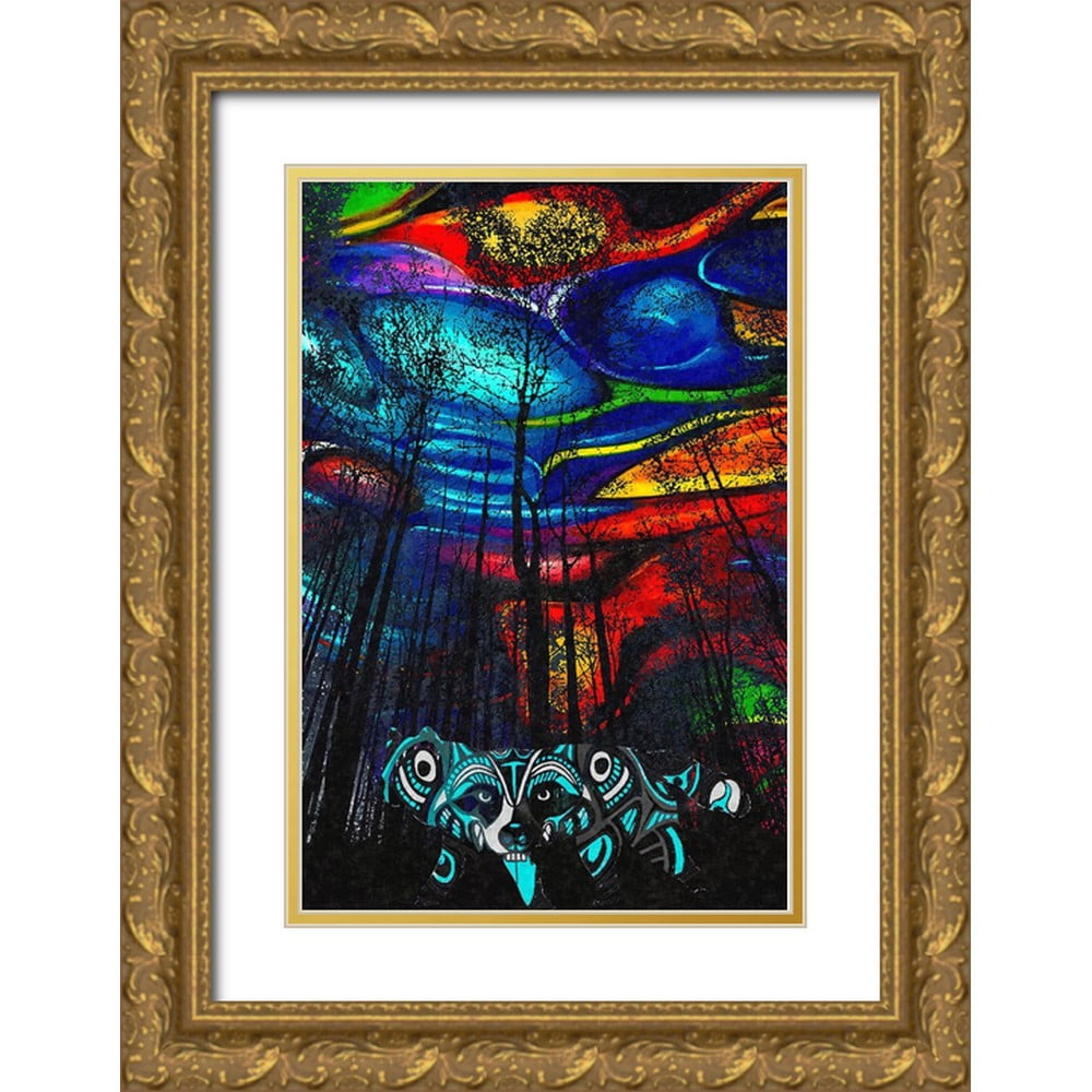 Murray Henderson Fine Art 17x24 Gold Ornate Wood Framed with Double ...