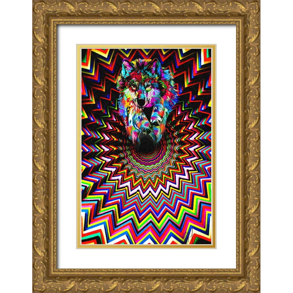 Murray Henderson Fine Art 17x24 Gold Ornate Wood Framed with Double ...