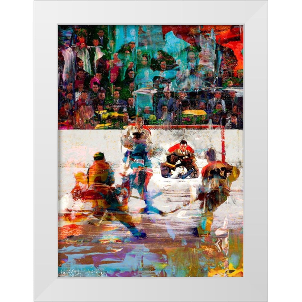 Murray Henderson Fine Art 19x24 White Modern Wood Framed Museum Art ...