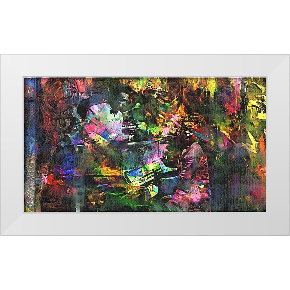 Murray Henderson Fine Art 24x15 White Modern Wood Framed Museum Art ...