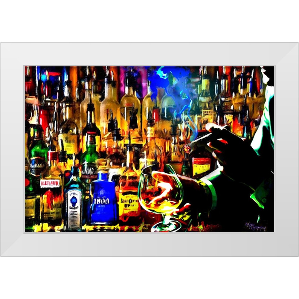 Murray Henderson Fine Art 32x23 White Modern Wood Framed Museum Art ...